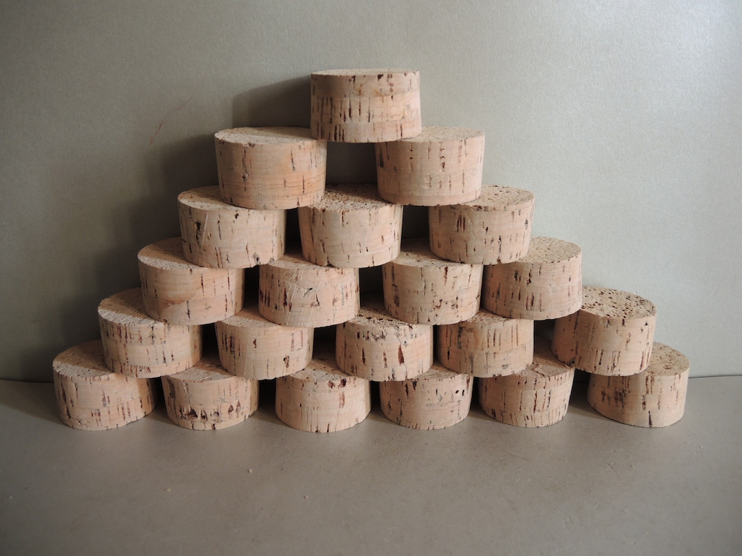 Set of 21 Unused Large Tapered Corks Bung Stopper / Organic Cork / Real ...