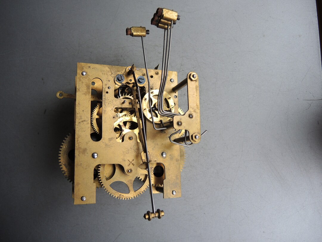 Genuine Antique Solid Brass and Metal Clock Movement HAC 1920s / German ...