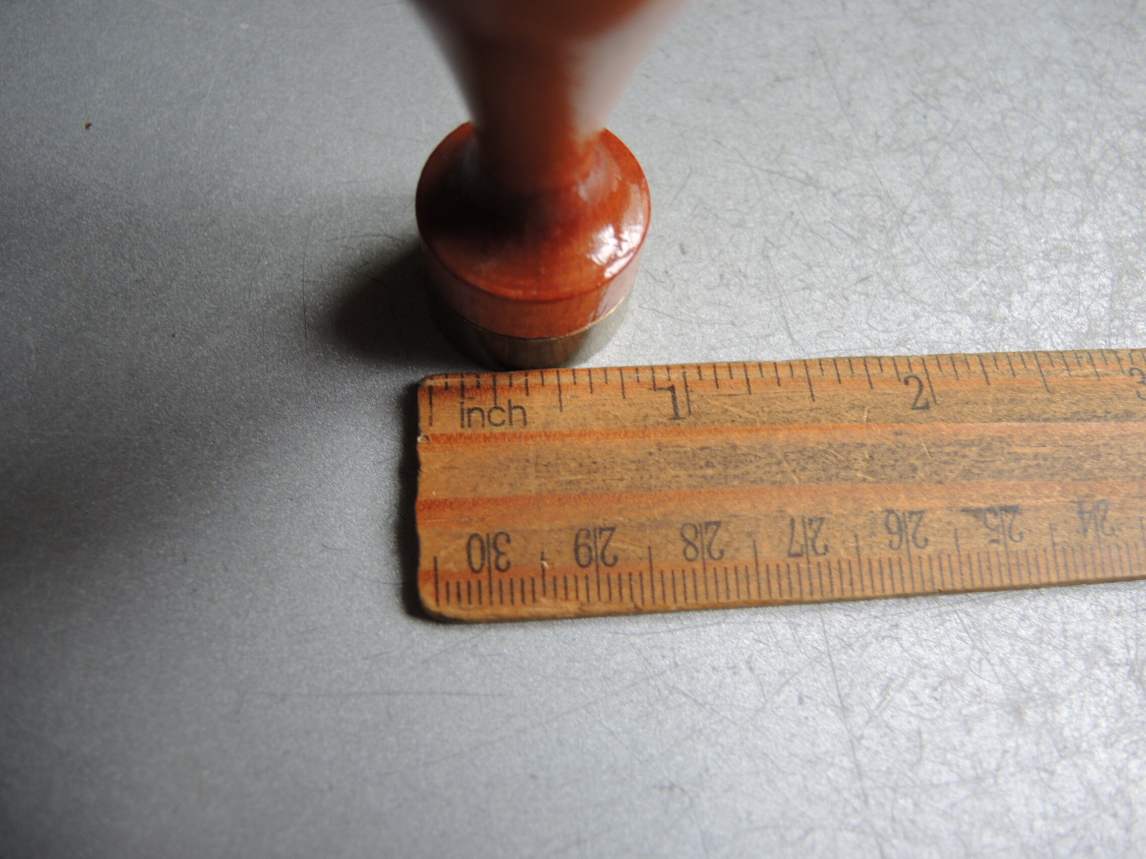 Vintage Victorian French Style Wood and Solid Brass Wax Seal Desk Stamp ...