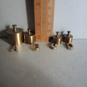 ONE Vintage Solid Brass Weight for Scale / Scale Weight / Brass Scale ...