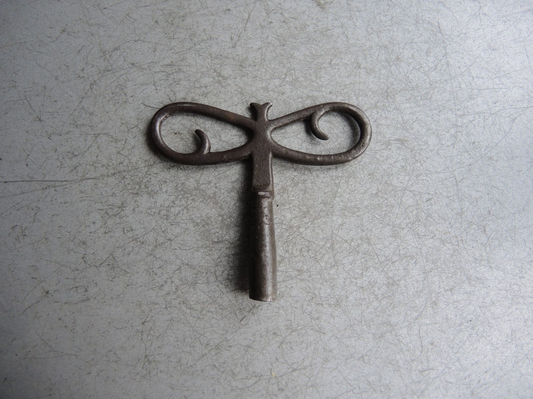 Antique Solid Iron Metal Wind up Key for Clock / German Wall Clock Like ...