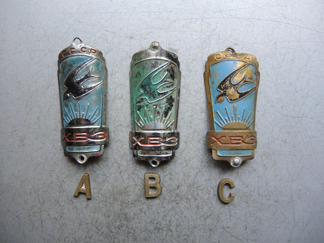 One Genuine Soviet Vintage Bicycle Head Badge / Original Bike Bicycle ...