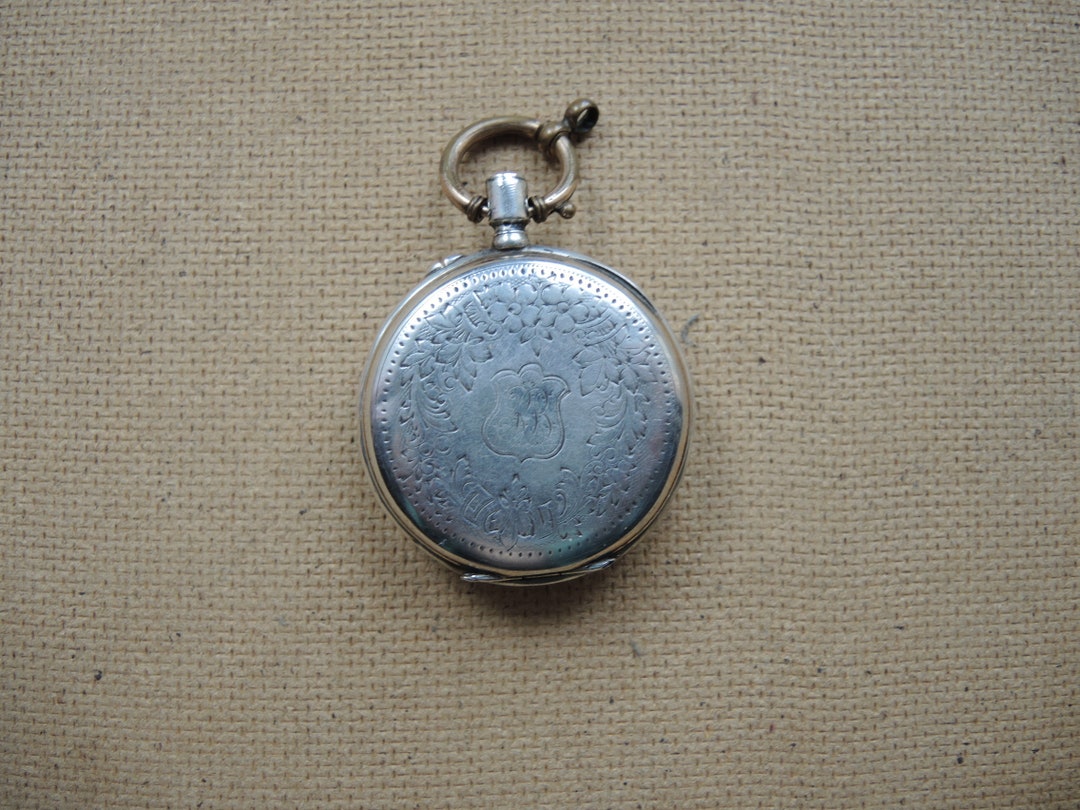 Antique SWISS Made Coin Silver 0.800 Pocket Watch Case / Zenith IWC ...