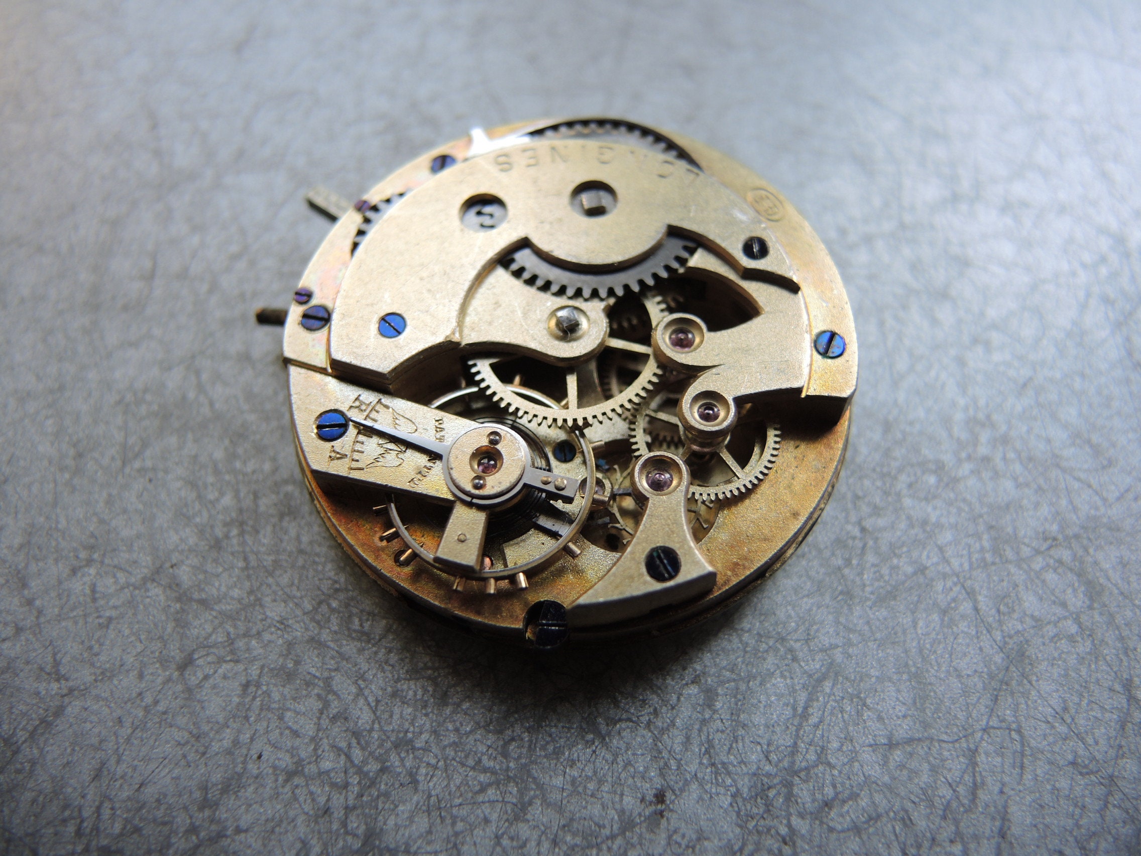 Antique Pocket Watch LONGINES Movement / OMEGA IWC Rolex / Steampunk ...