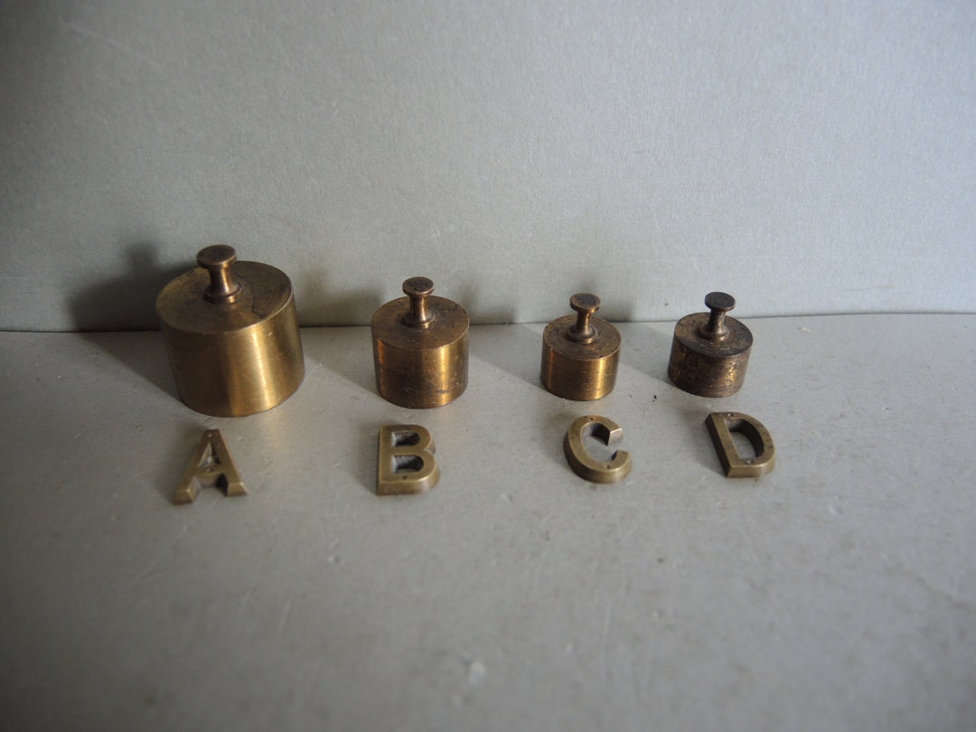 ONE Vintage Solid Brass Weight for Scale / Scale Weight / Brass Scale ...
