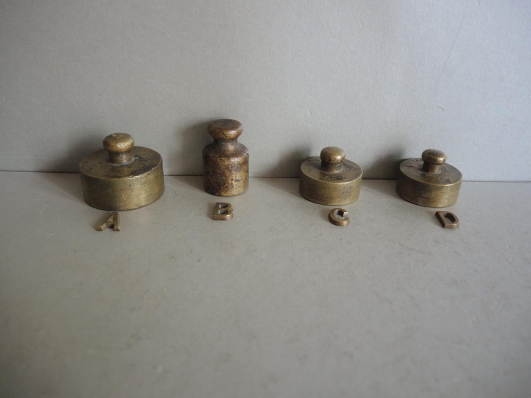 ONE ANTIQUE Solid Brass Weight for Scale / 200 or 100 Grams Scale ...