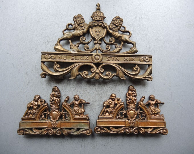 Vintage Dutch Atlas Clock SOLID BRASS Bronze Case Decors / Clock ...