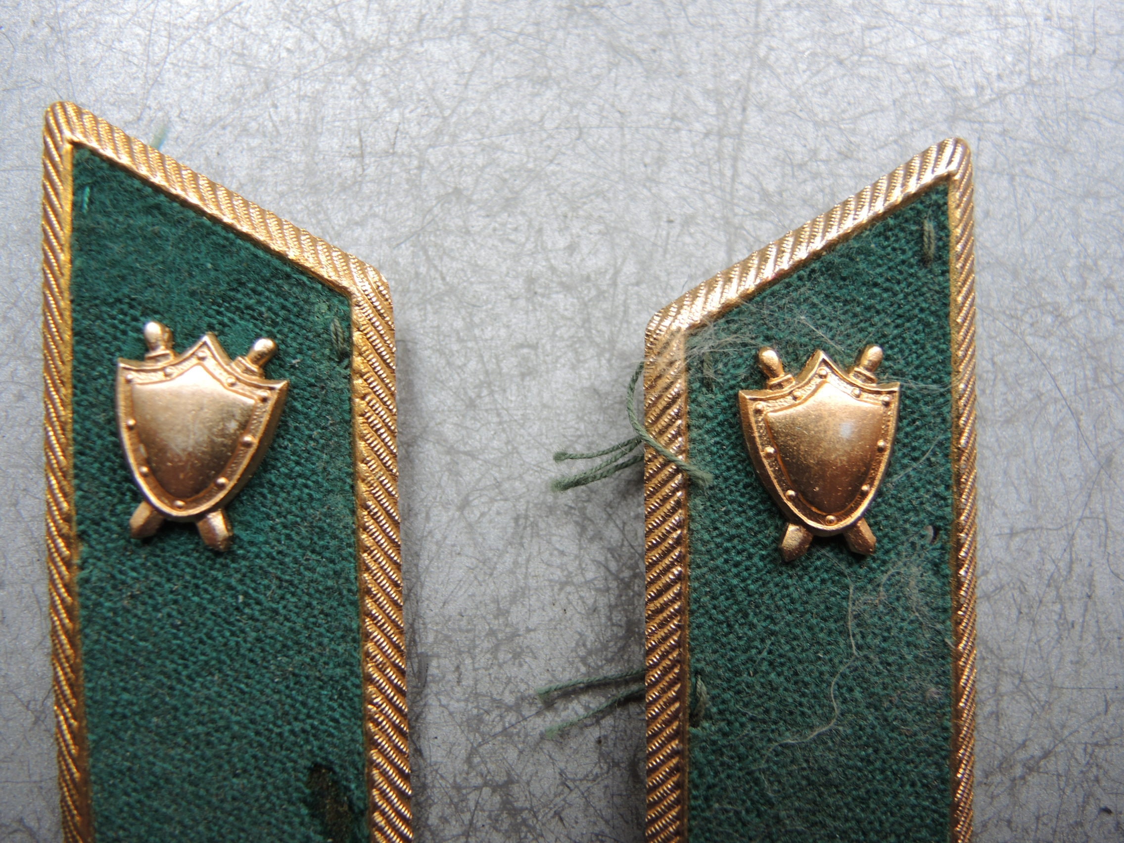 Pair of Vintage USSR Era 1970s Shoulder Straps With Shields From ...