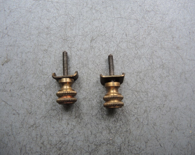 Set of Antique Brass Head Clock Movement Mount Fixation Screws / German ...