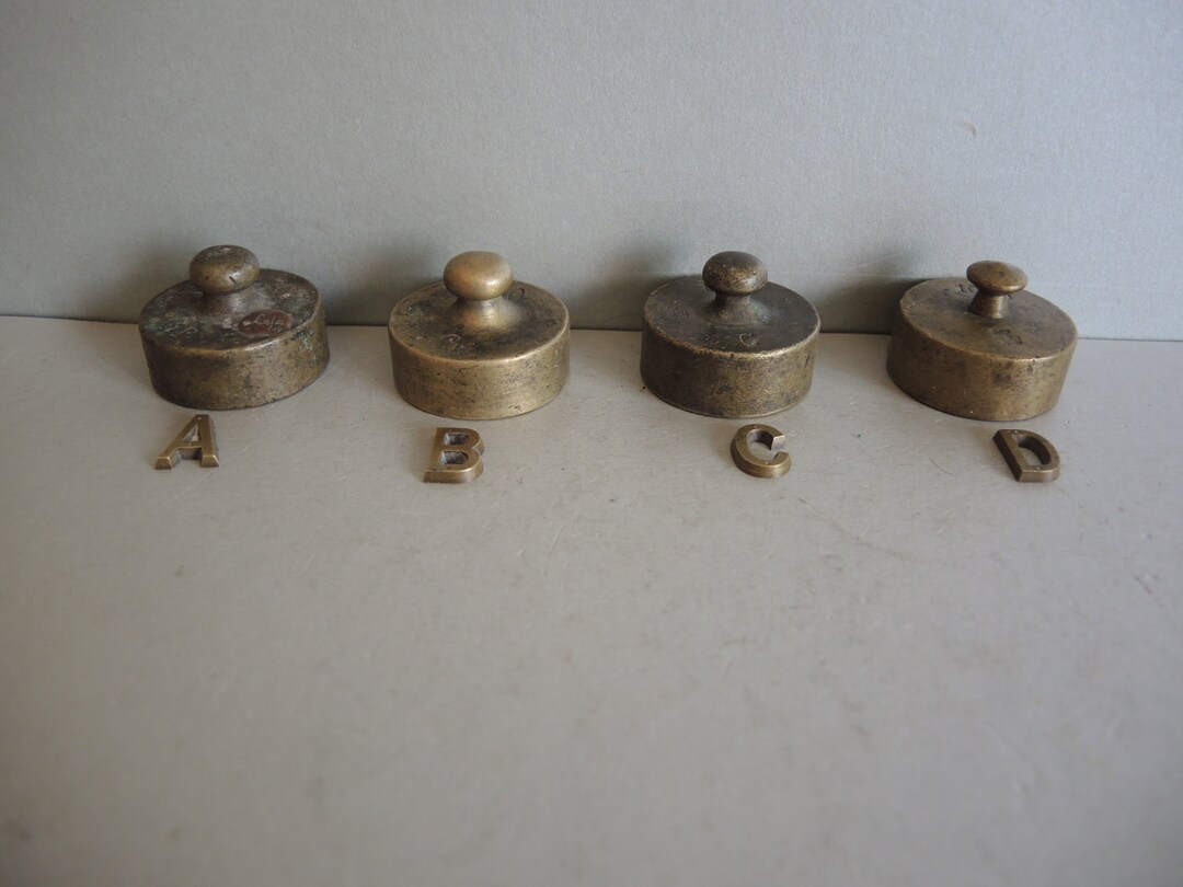 ONE Vintage Solid Brass Weight for Scale / 100 Grams Scale Weight ...