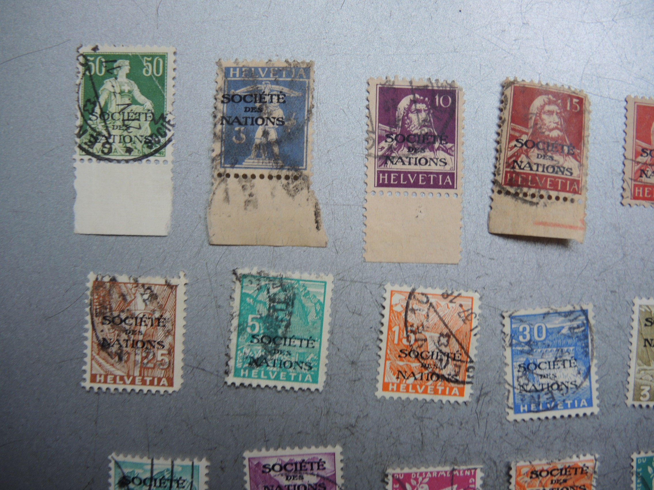Set of 20 Antique Europe States Postal Stamp 1900s / Used Stamps ...