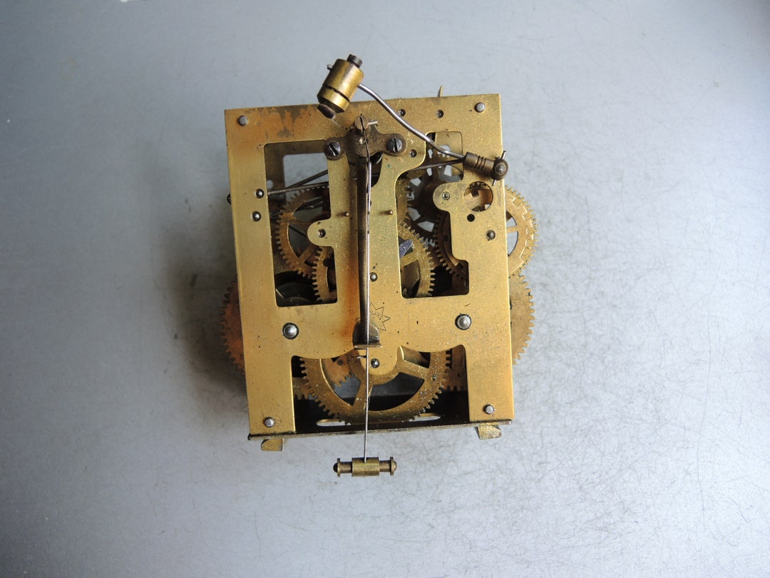 Genuine Antique Solid Brass and Metal Clock Movement JUNGHANS 1920s ...