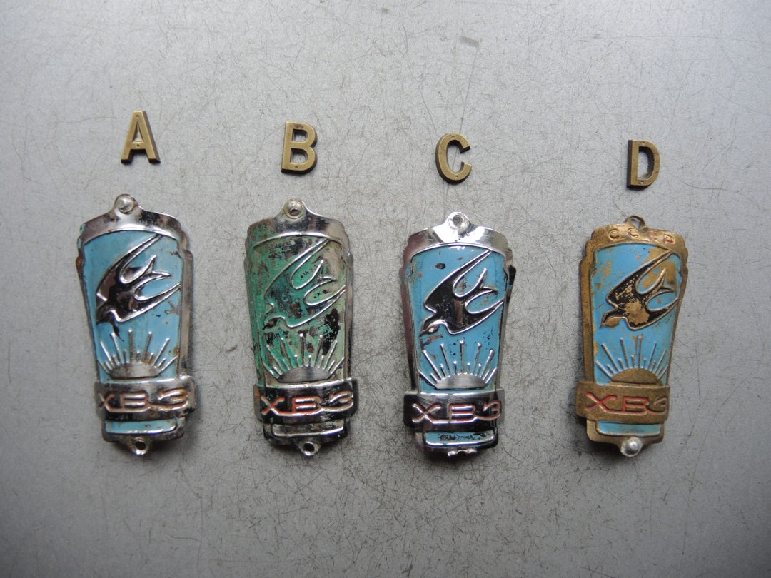 One Genuine Soviet Vintage Bicycle Head Badge / Original - Etsy