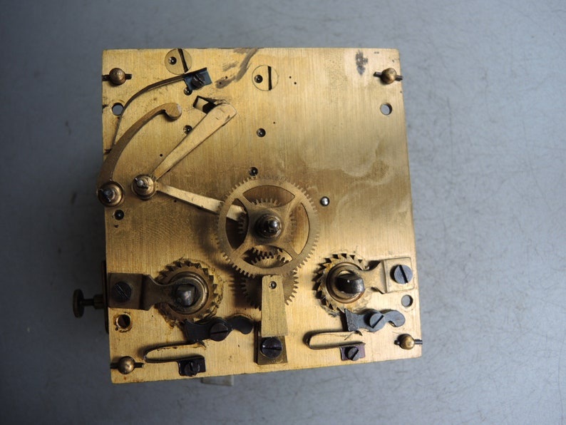 Genuine Antique Solid Brass and Metal Clock Movement Tobias Bauerle ...