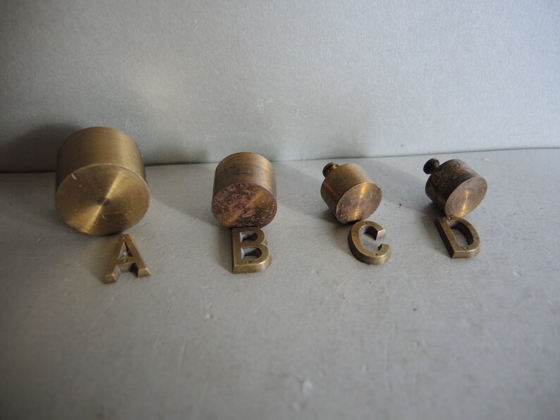 ONE Vintage Solid Brass Weight for Scale / Scale Weight / Brass Scale ...