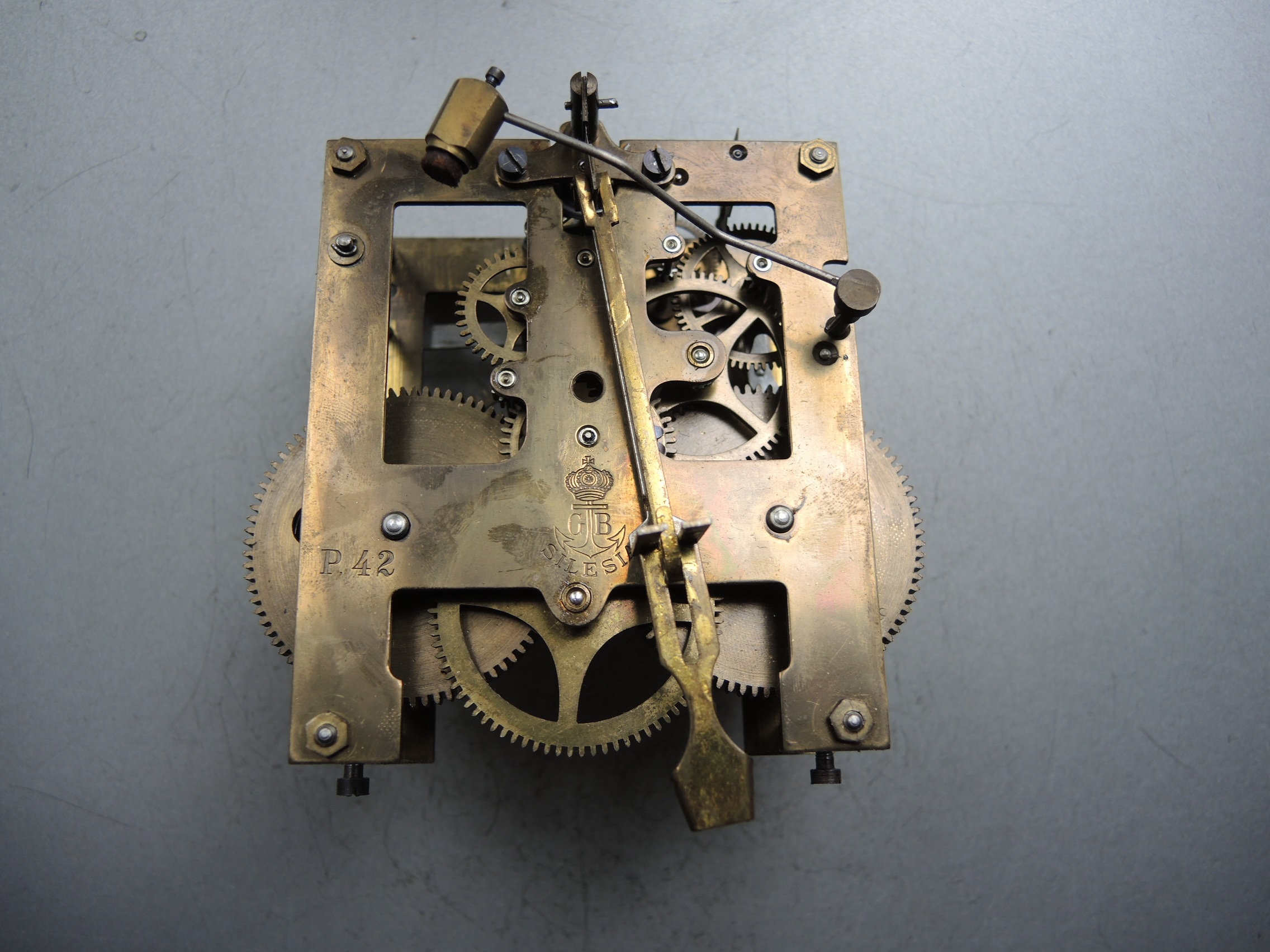Gustav Becker Clock Movement Diagrams Antique Art Nouveau Standing