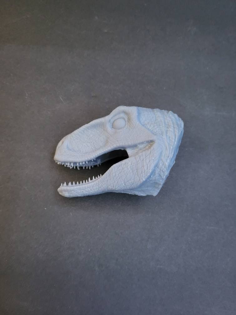 Velociraptor Head Statue - Etsy