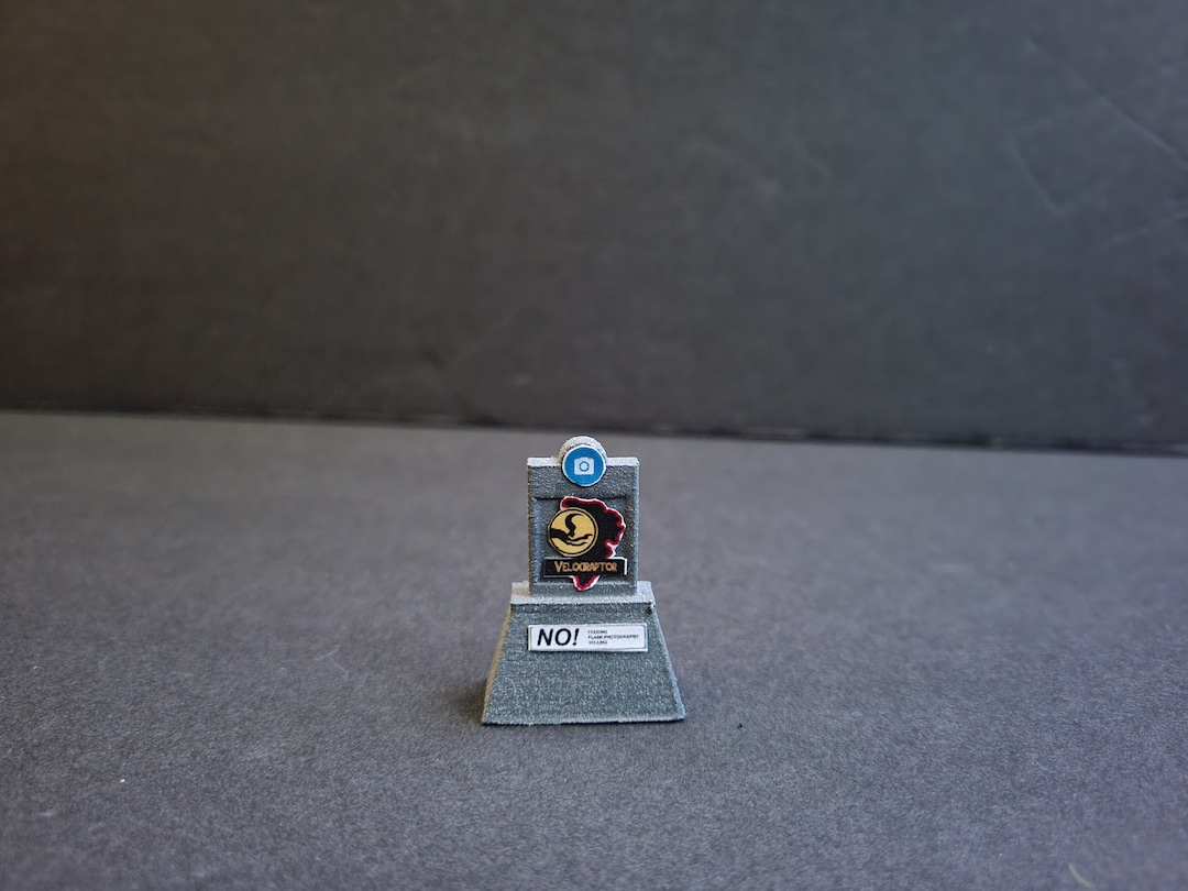 Mini Velociraptor Paddock Sign - Etsy