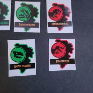 Jurassic Park Dino Paddock Sticker/decals - Etsy