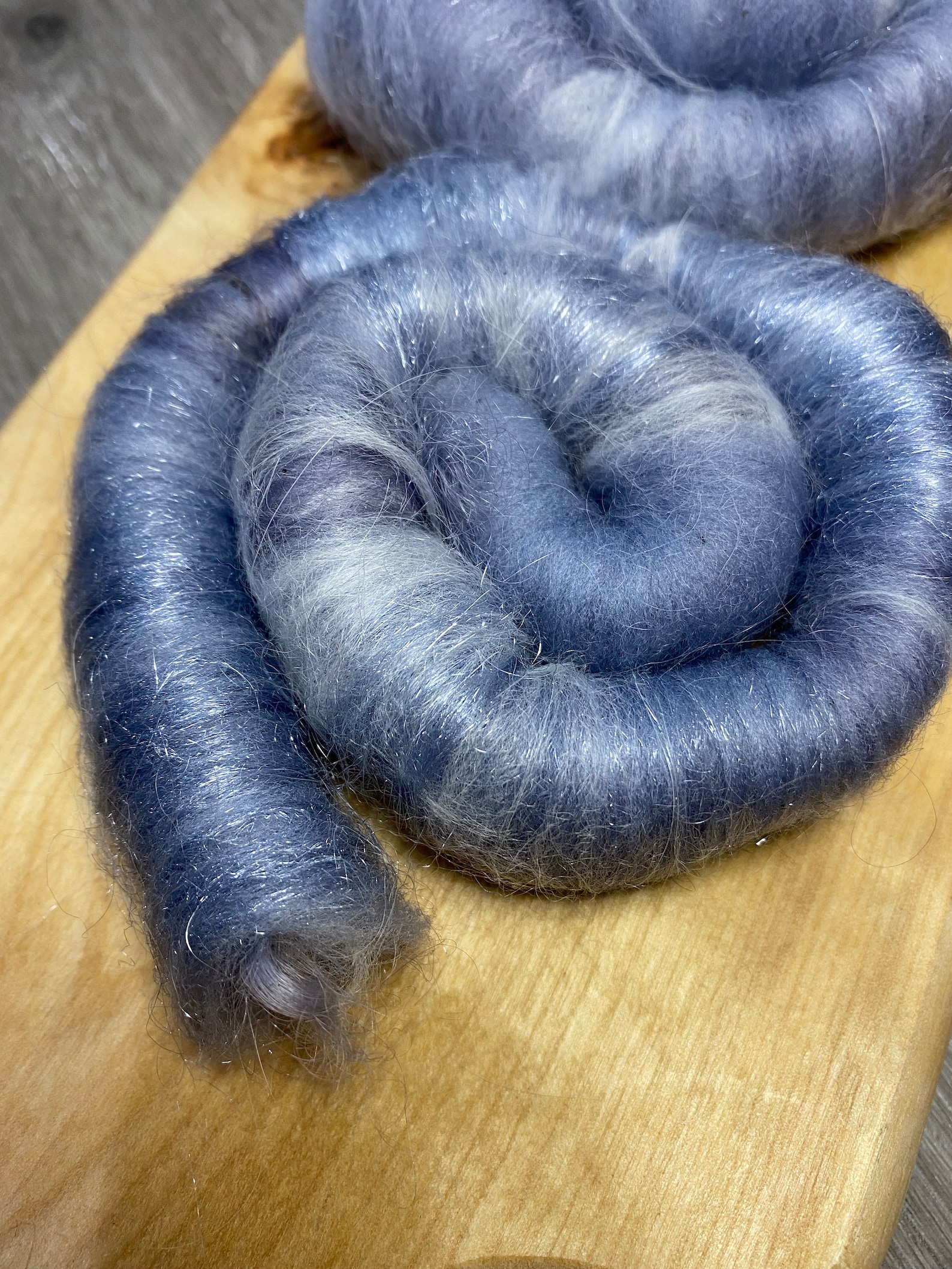 Rolag: Lavender Lemonade - Wool and Angora Blend - Etsy
