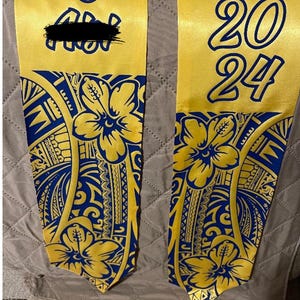 Polynesian Graduation Stole (predesigned) - Etsy