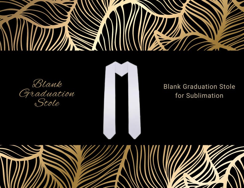 Blank Graduation Stole/sash Sublimation - 60" - Etsy
