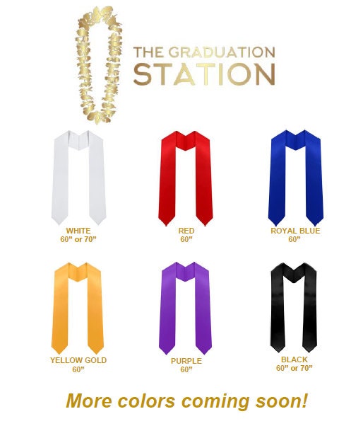 Predesigned Collegiate Graduation Stole - Etsy