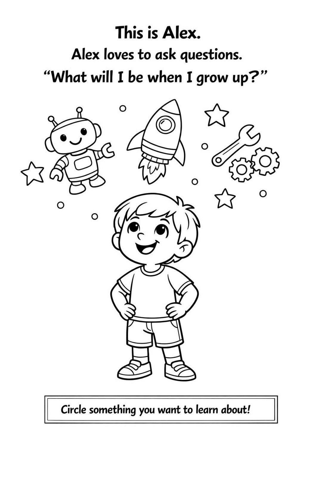 When I Grow up Story Coloring Book | Future STEM Careers for Kids | 16 ...