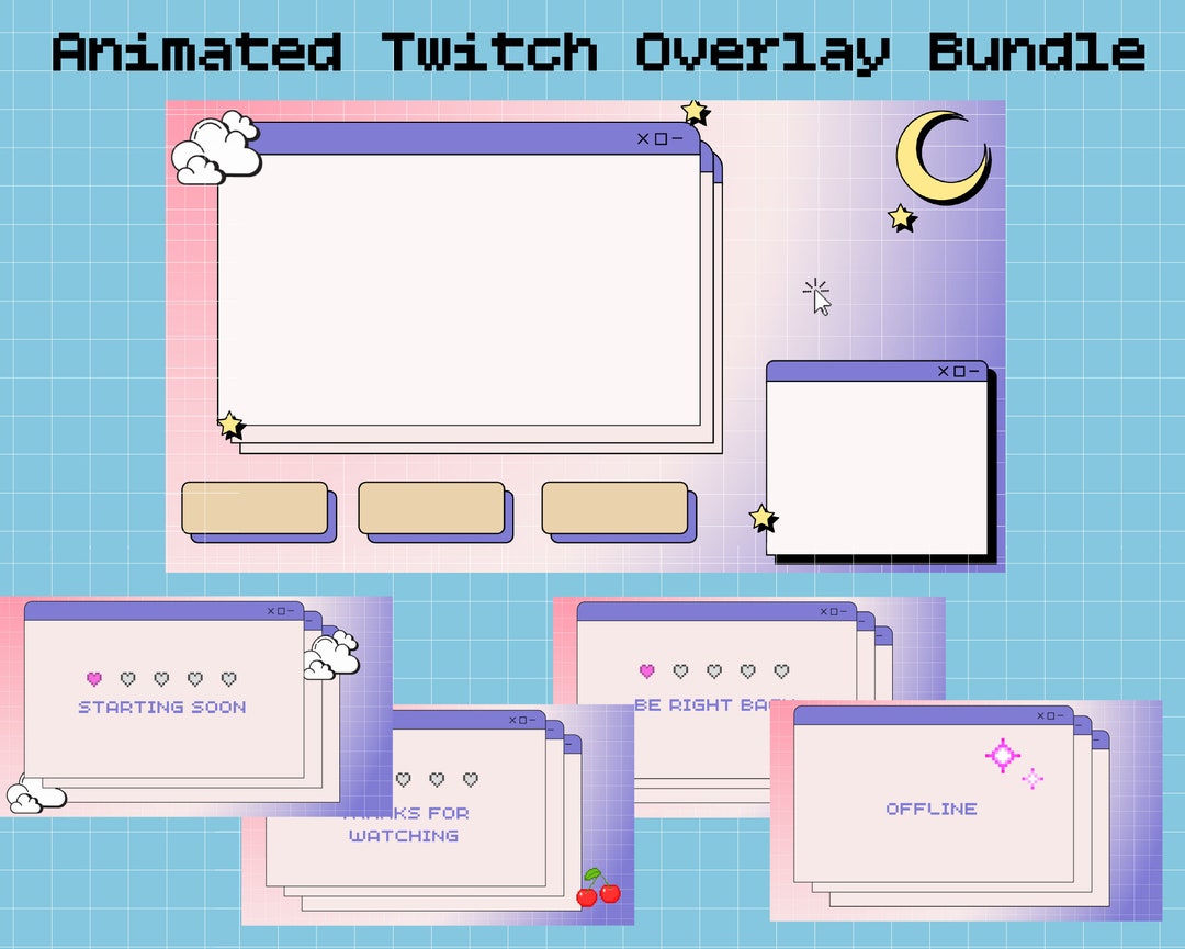 Animated Twitch Overlay Bundle - Etsy