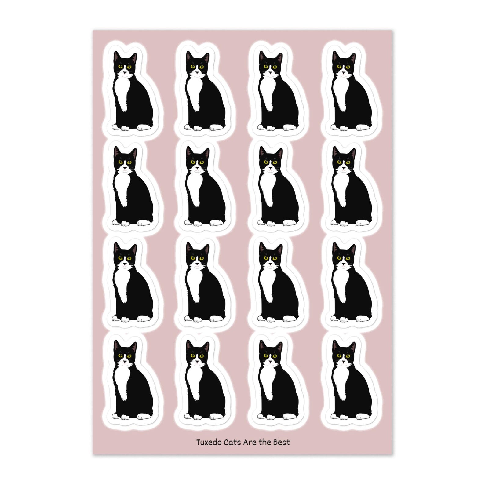 Tuxedo Cat Sticker Tuxedo Cat Decal Tuxedo Cat Gift for Tuxedo Cat ...