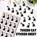 Tuxedo Cat Sticker Tuxedo Cat Decal Tuxedo Cat Gift for Tuxedo Cat ...