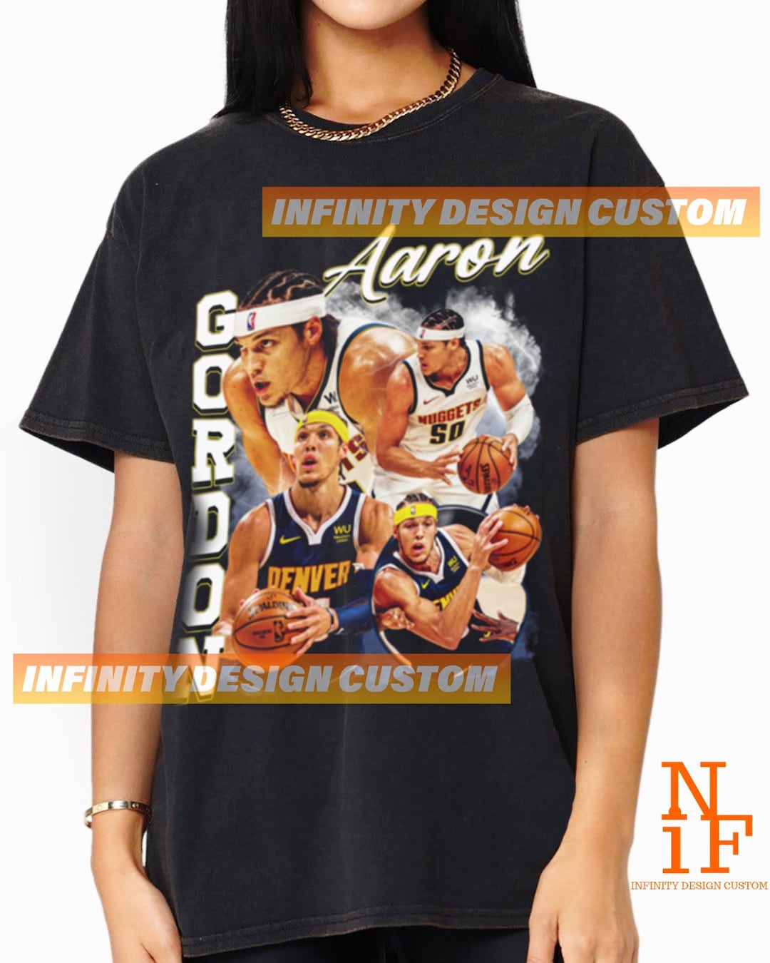 Limited Aaron Gordon Shirt Vintage 90s T-shirt Merchandise Bootleg ...