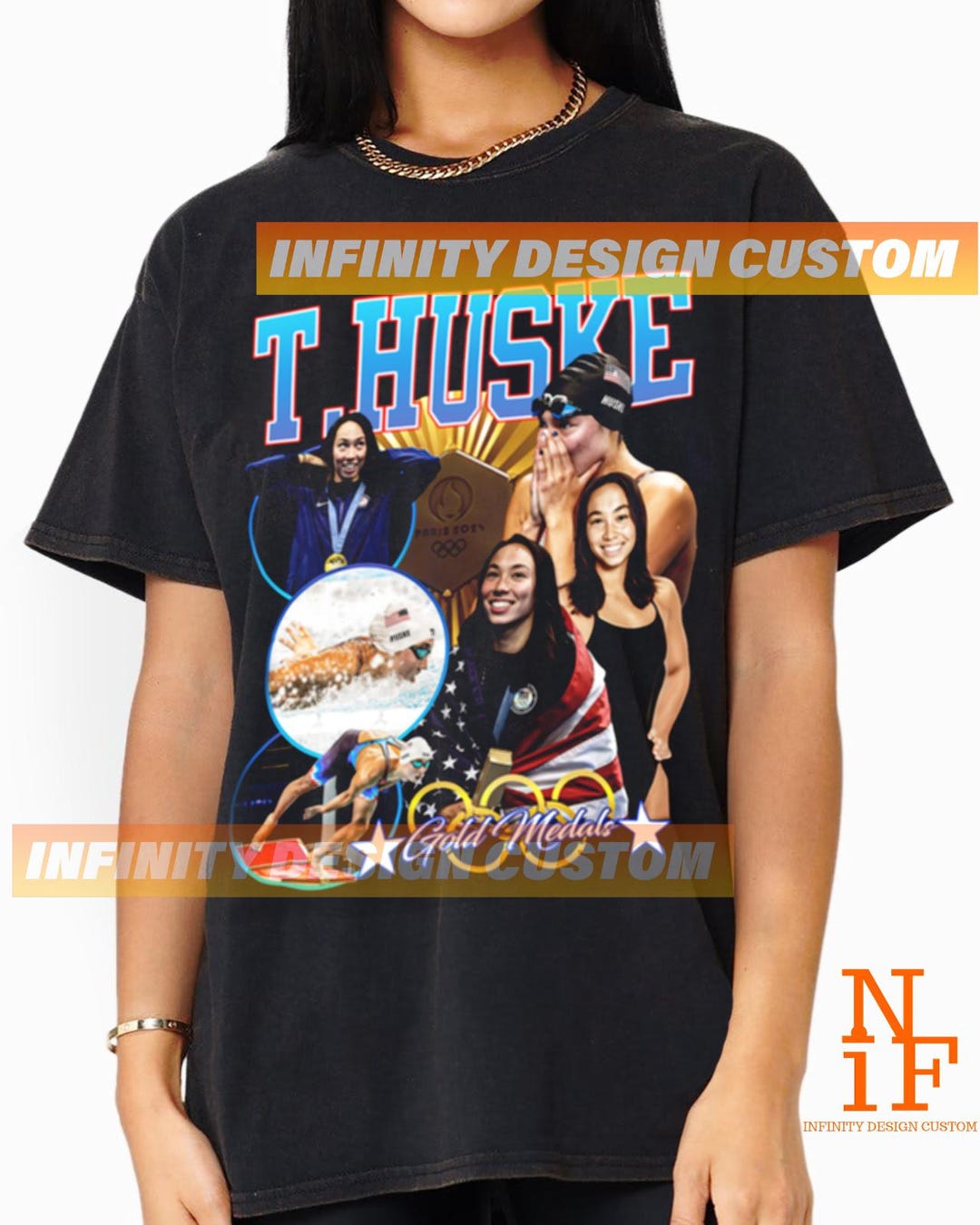 Torri Huske T-shirt Swimmer Merchandise Bootleg Vintage Classic Graphic ...