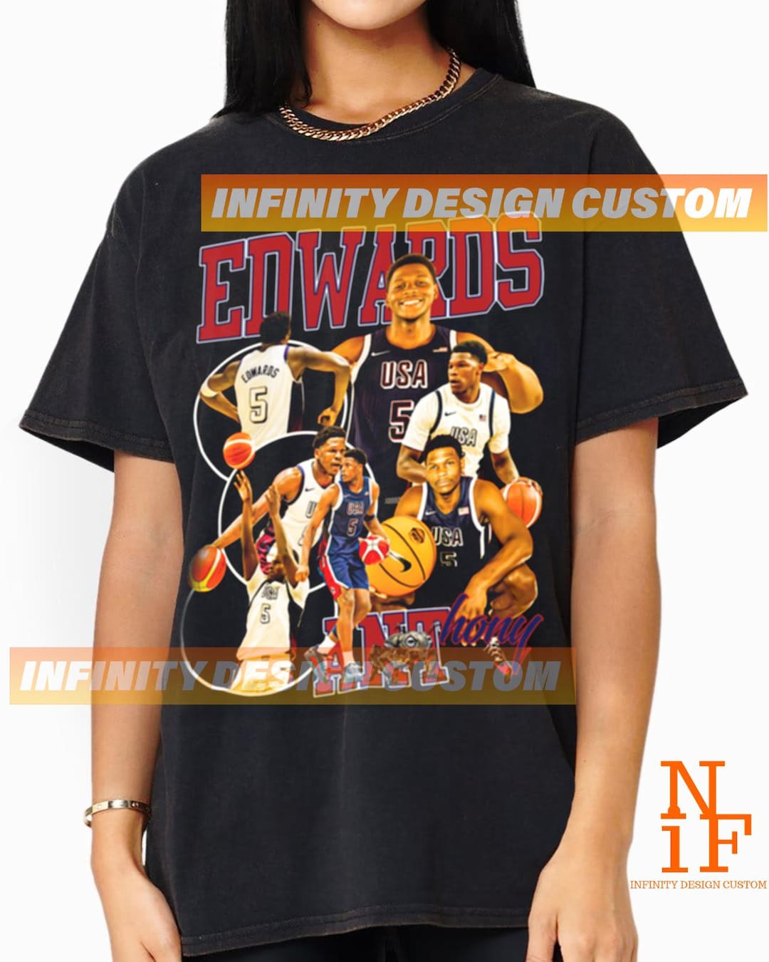 Anthony Edwards Shirt Vintage 90s T-shirt Merchandise Bootleg Vintage ...