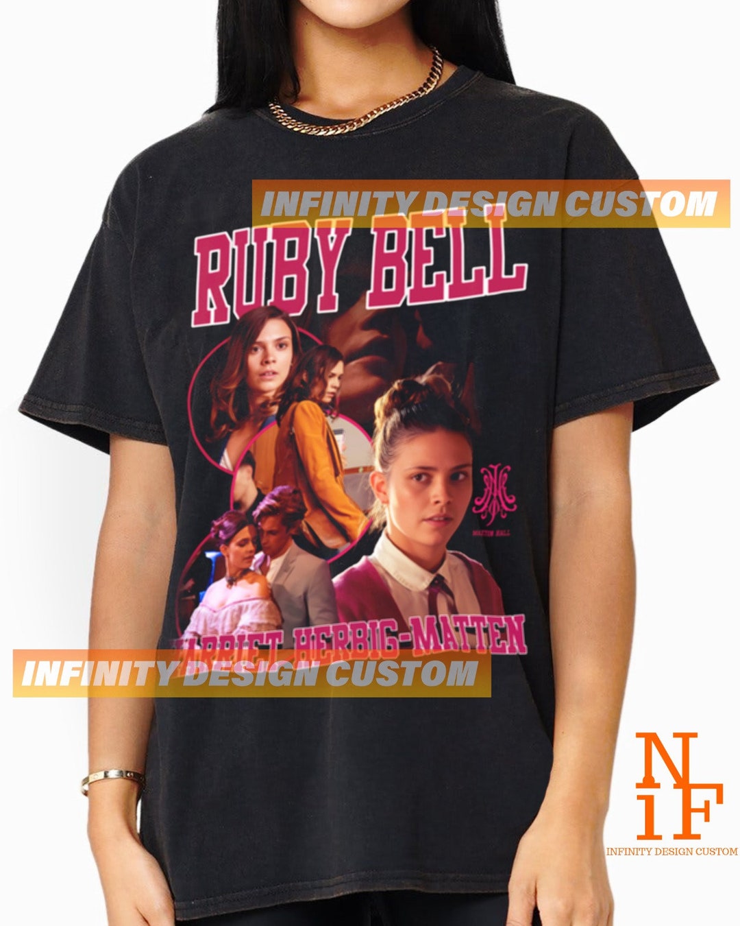 Ruby Bell T-shirt Movie Character Actress Vintage Bootleg Hoodie Retro ...