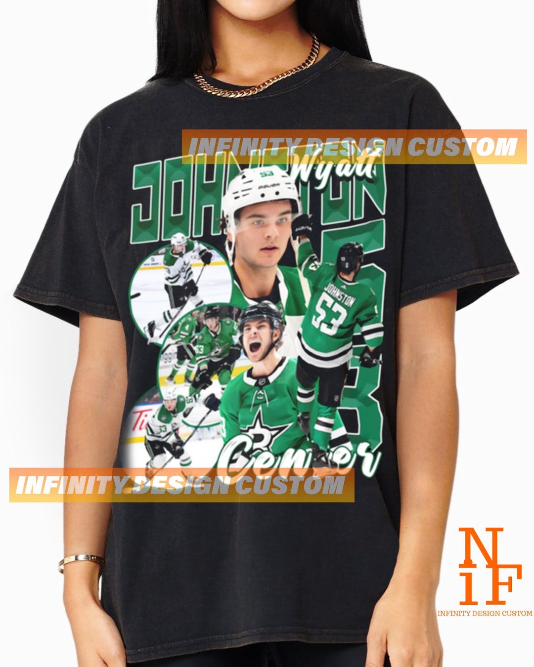 Wyatt Johnston Hockey Shirt: Vintage Retro Graphic Tee - Etsy