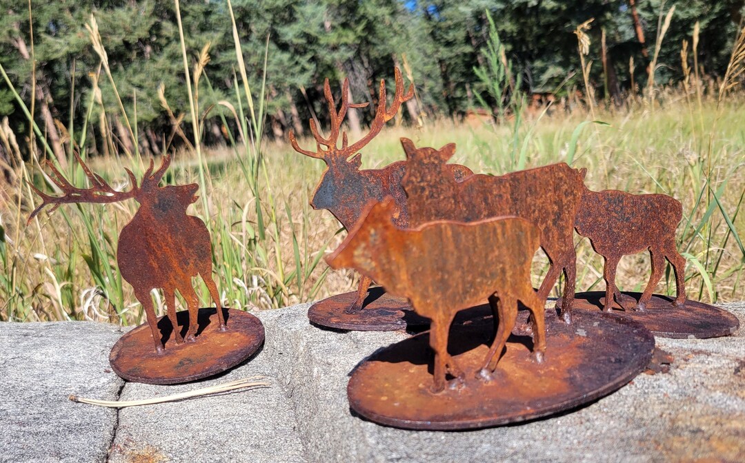 Elk Family Set of 4 - Etsy
