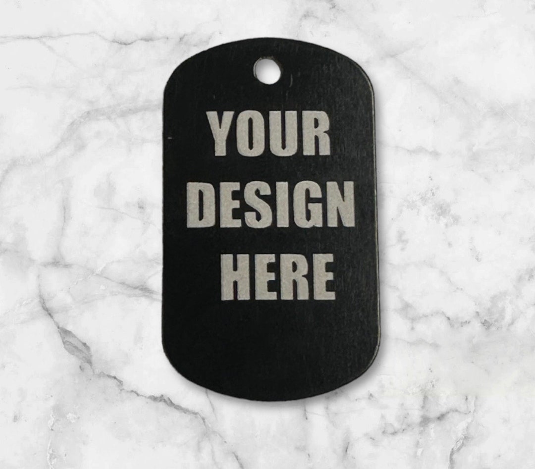 Engraved Military Style Dog Tag - Etsy
