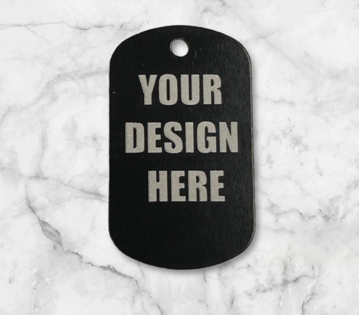 Engraved Military Style Dog Tag - Etsy