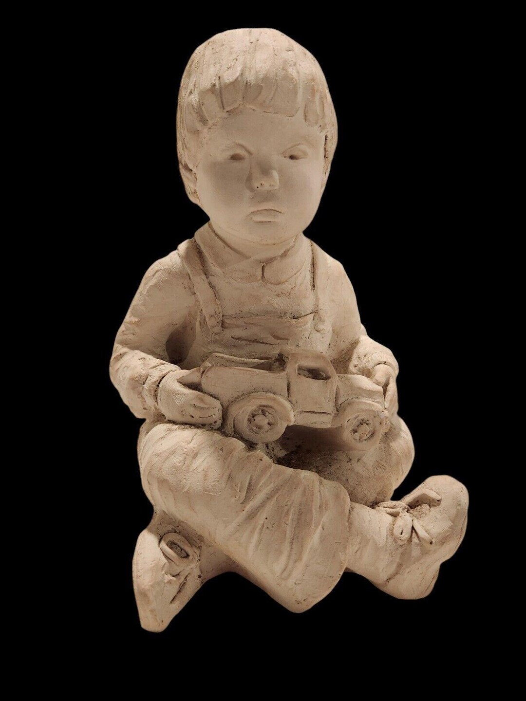 Vintage Bright Eyes Boy Pottery Sculpture Statue by Dee Crowley Austin ...