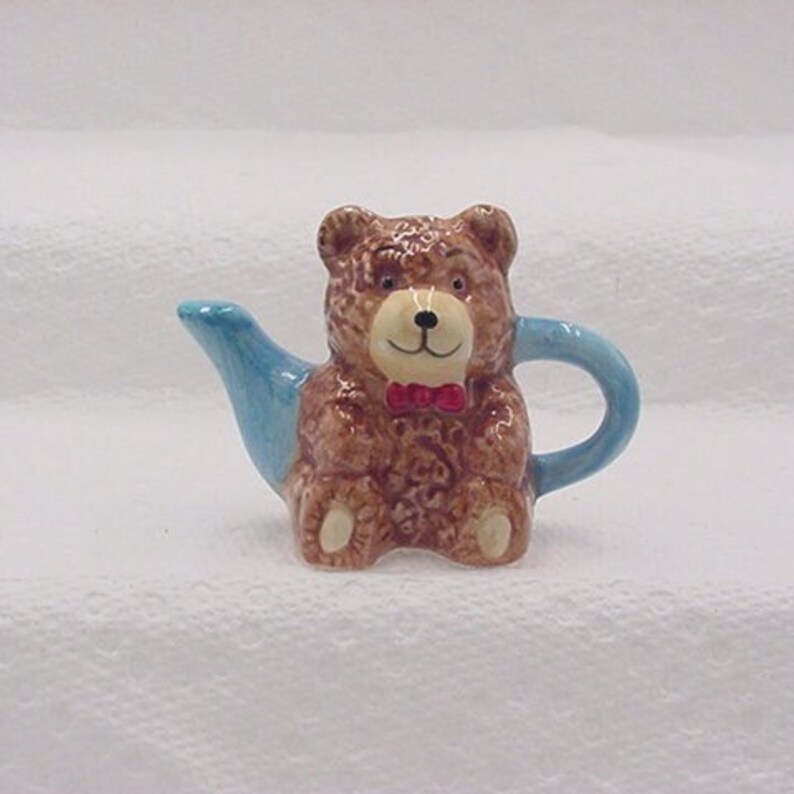 Red Rose Tea Figurine Mini Teapot 1990's - Etsy