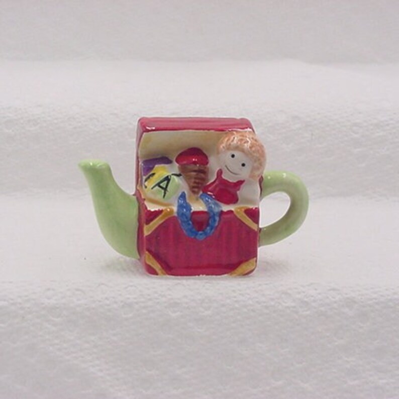 Red Rose Tea Figurine Mini Teapot 1990's - Etsy