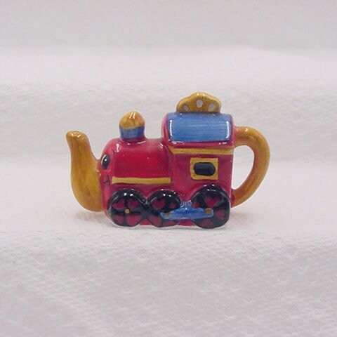 Red Rose Tea Figurine Mini Teapot 1990's - Etsy