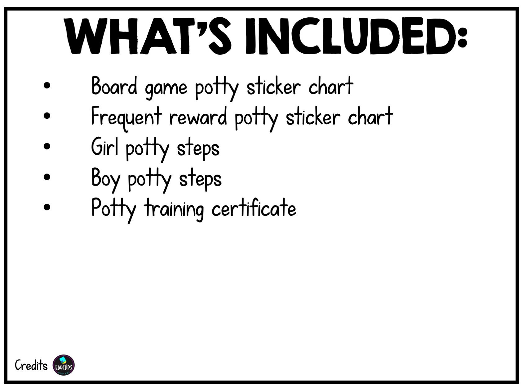 Potty Training Chart, Potty Training Steps, Potty Training Certificate ...