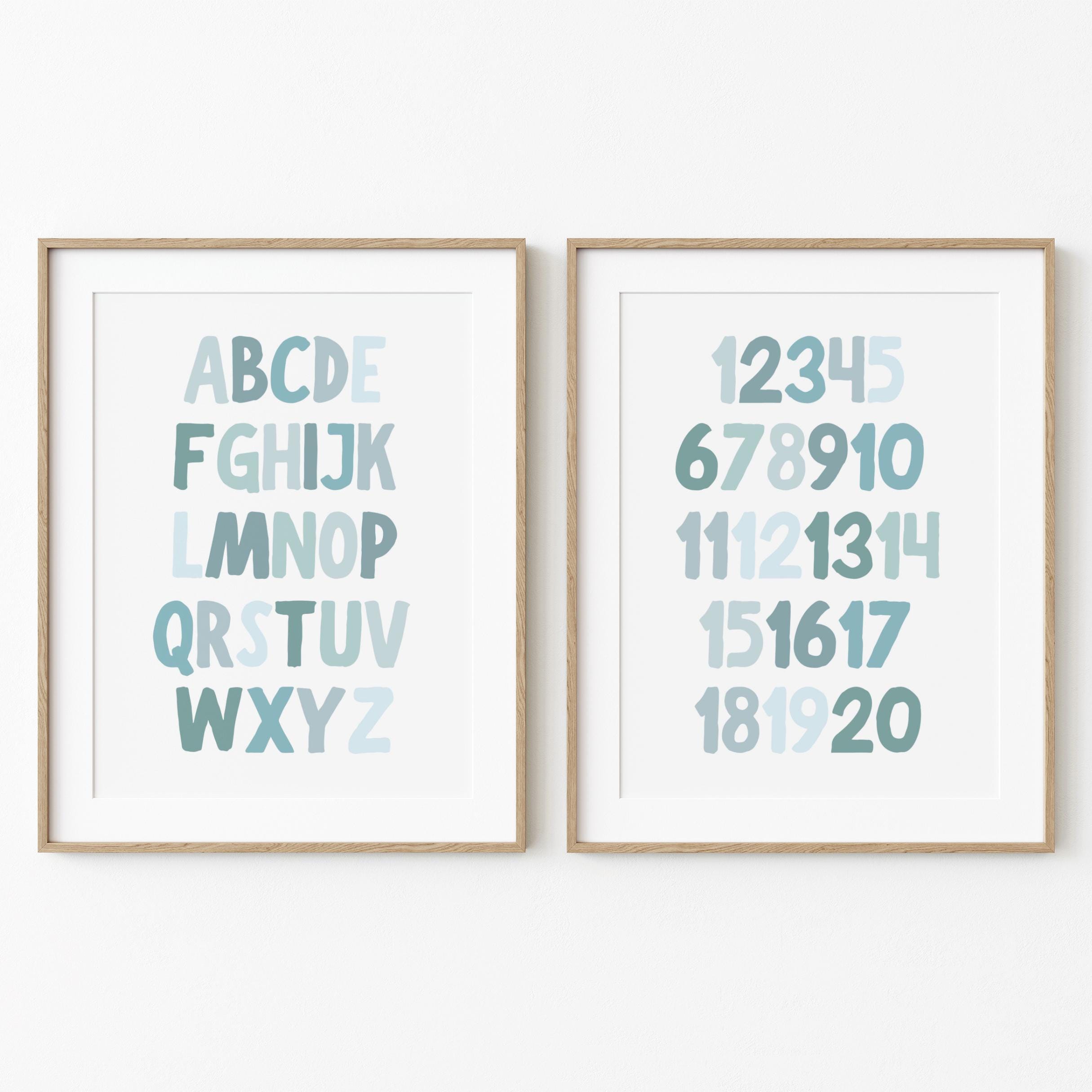 Rainbow Alphabet Poster L Nursery L Learning Wall Art L ABC Print L ...