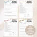 Printable Kids Birthday Interview L Parent Interview L Childrens School ...