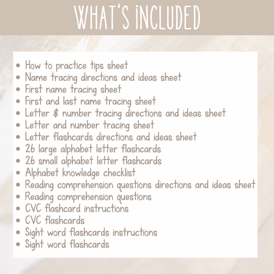 ADVANCED Kindergarten Prep Packet I Learning I Alphabet I Download I ...