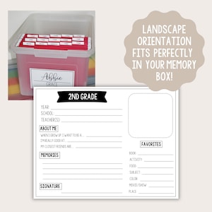 Memory Box Questionnaire L Printable Kids Interview Questions L PDF ...