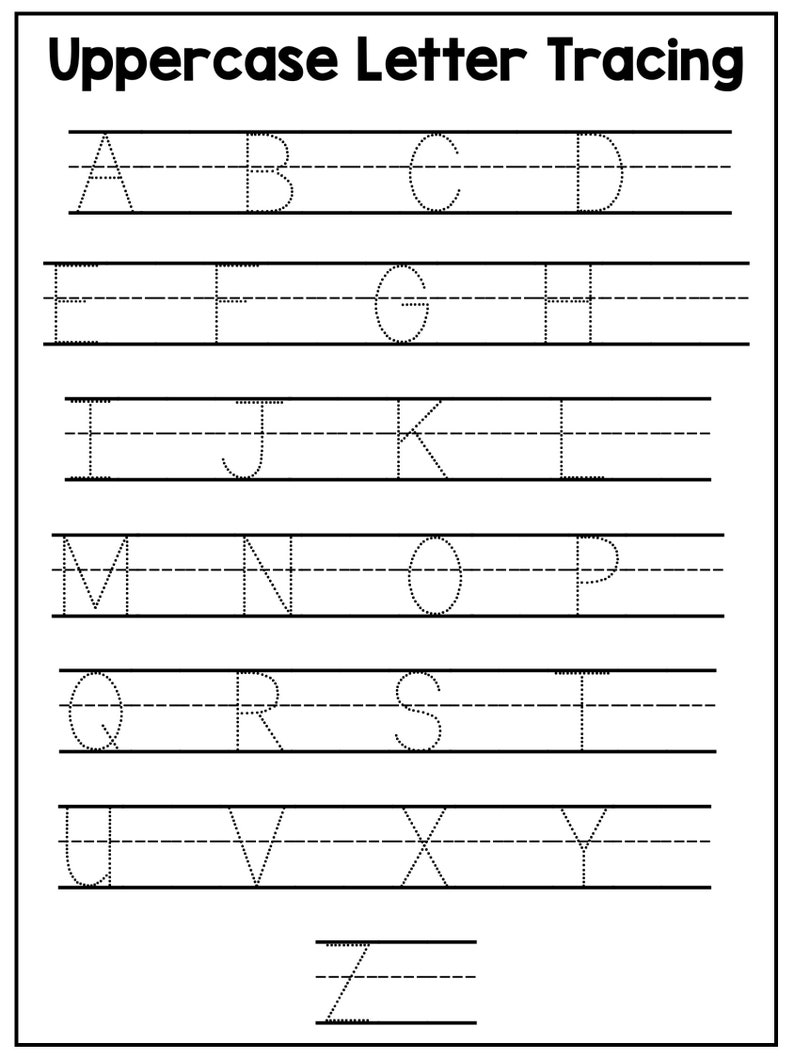 Alphabet & Number Letter Tracing I Handwriting I Uppercase and ...