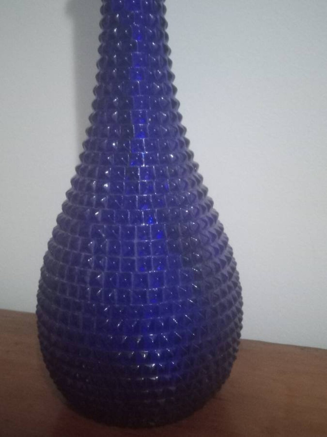 Rossini Empoli Blue Italian Art Glass Bottle Large Decanter - Etsy